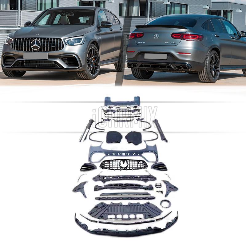 PP GLC63 Body Kit Style Facelift For Mercedes Benz GLC CLASS C253 Coupe ...