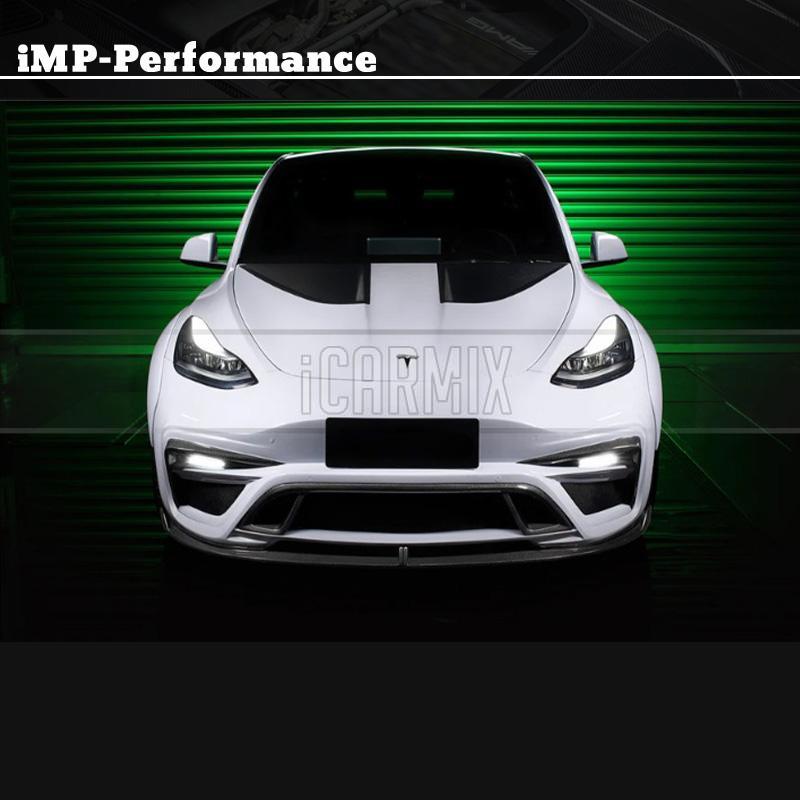 IMP Performance Portion Carbon Fibre Front Bumper Type 2 For Tesla ...