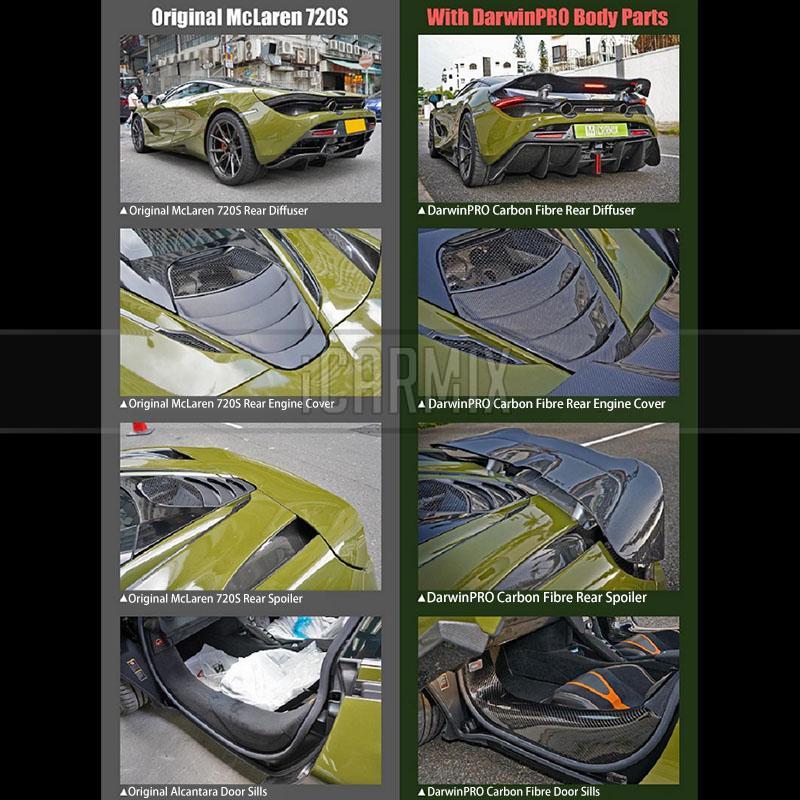 Darwinpro Rear Spoiler Type VRS For Mclaren 720S -2017-2022 - iCARMIX ...