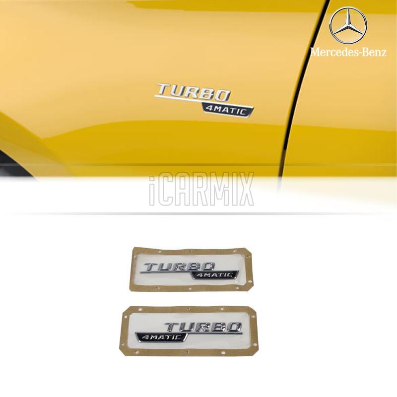 Genuine Mercedes Benz Retrofit AMG Lettering Turbo 4Matic Side Fenders ...