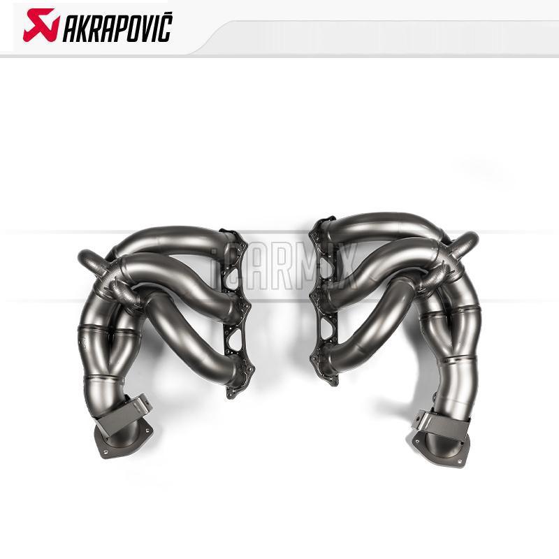 Akrapovic Exhaust Evolution Header Set (Titanium) For Porsche 718 ...