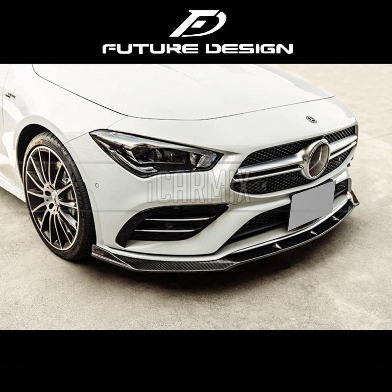 Future Design Carbon Fibre Front Lip GT Style For Mercedes Benz CLA ...