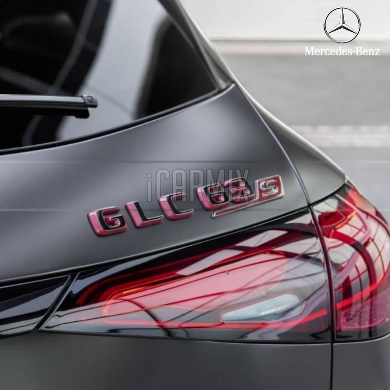 Genuine Mercedes Benz Retrofit GLC63S Chrome / Red Rear Letter Emblem ...