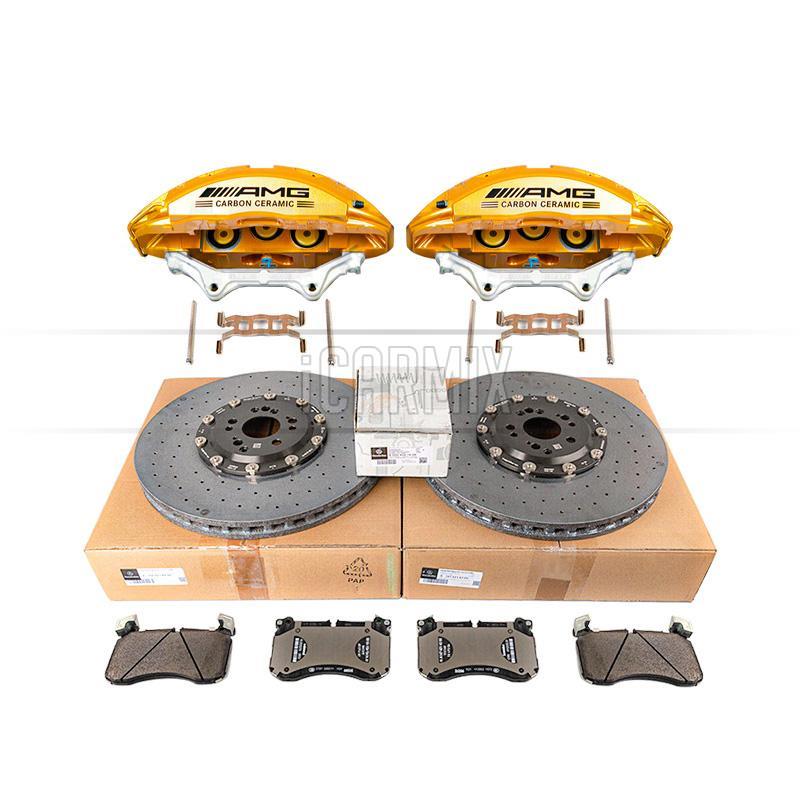 Genuine Mercedes Benz Retrofit AMG Carbon Ceramic Front 6 Pot Brake Kit ...