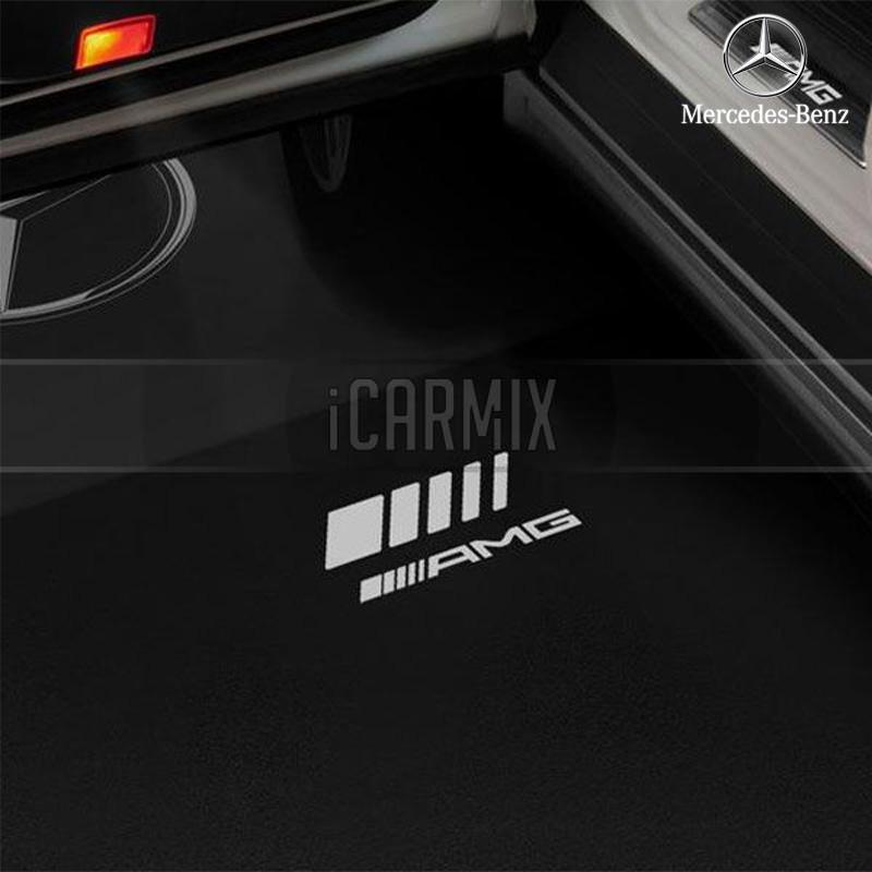 Genuine Mercedes Benz Retrofit AMG Logo Led Door Projectors Lighting ...