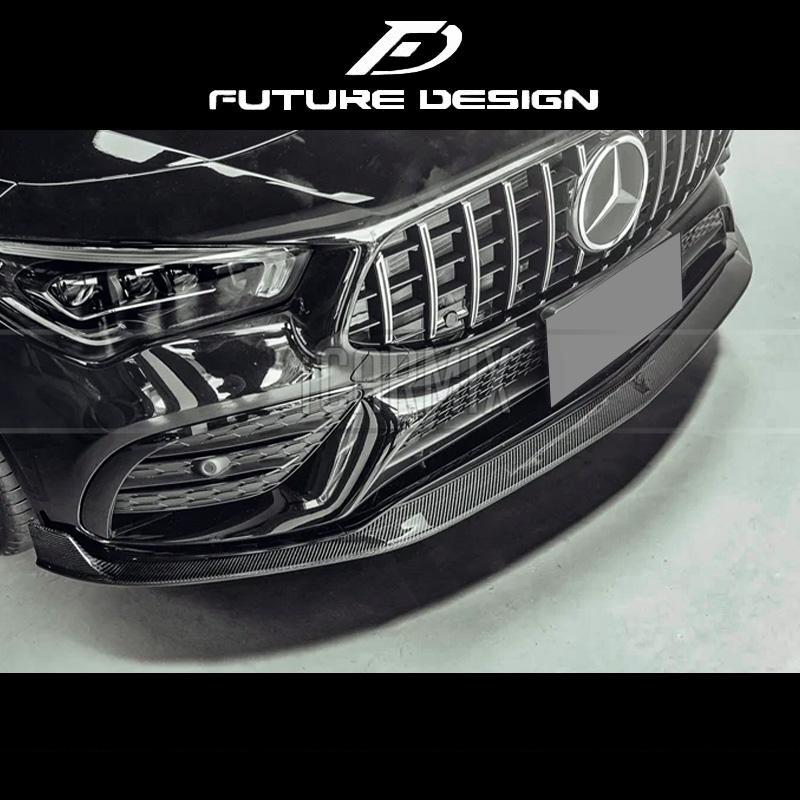 Future Design Carbon Fibre Front Lip For Mercedes Benz CLA CLASS C118 ...