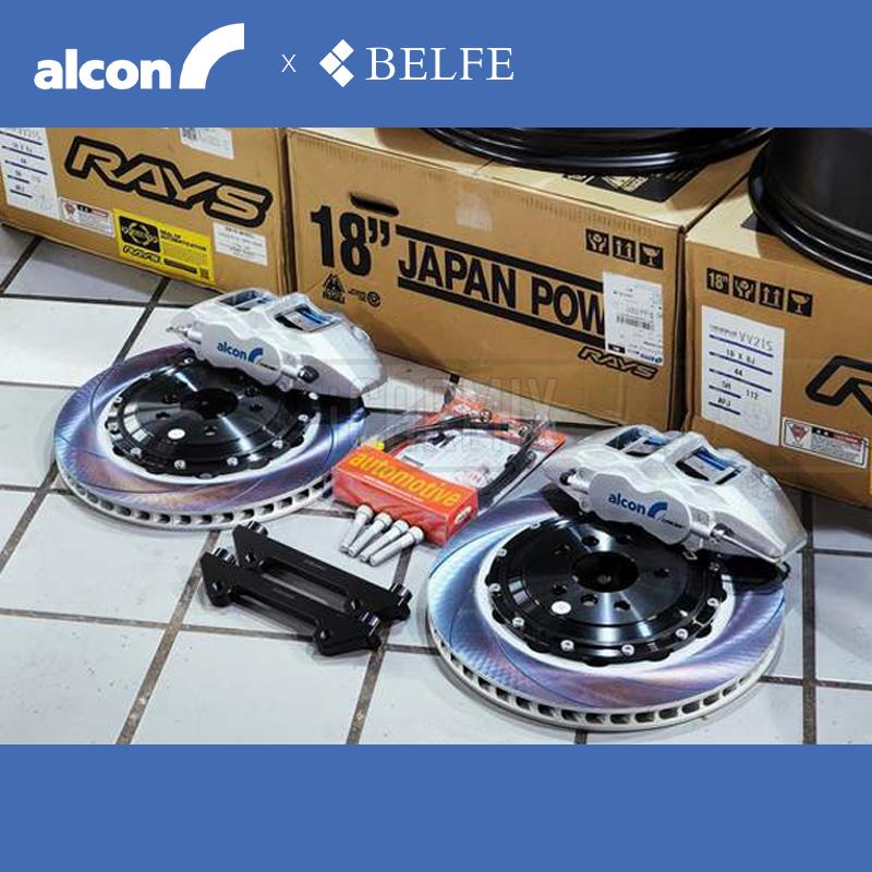 Alcon CAR 98 PLUS+ 4 Pot Retrofit Rear Brake Kit W/ 355mmx28mm ...