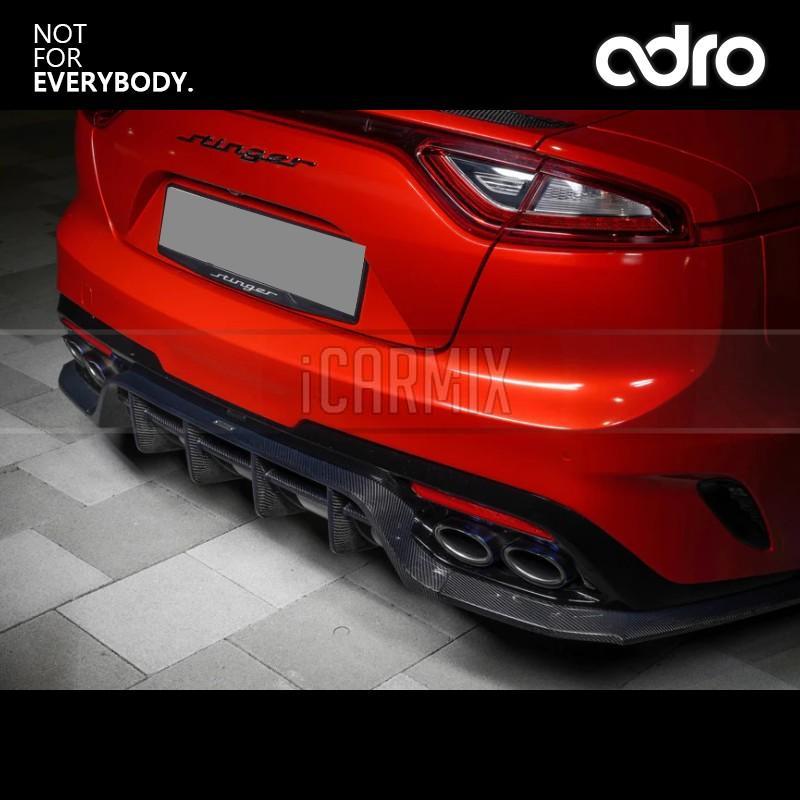 ADRO Carbon Fibre Rear Diffuser V2 Style For Kia Stinger GT/GT1/GT2/GT ...