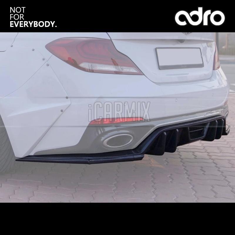ADRO Carbon Fibre Rear Diffuser V2 Style For Genesis G70 Pre 3.3T/3.3T ...
