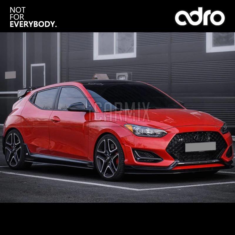 ADRO Carbon Fibre Side Skirts V1 Style For Hyundai Veloster N/Turbo ...