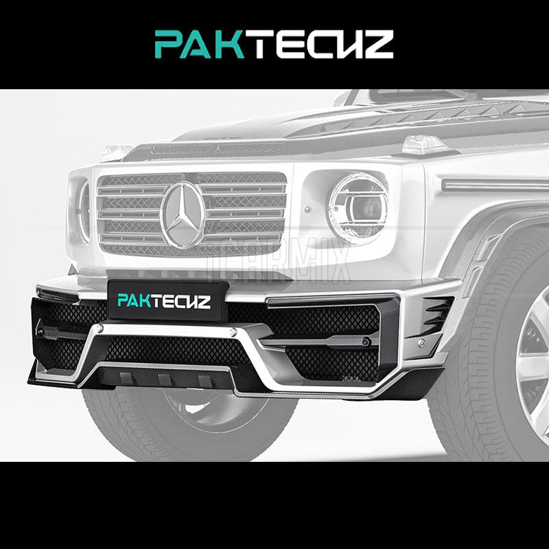 PAKTECHZ Dry Portion Carbon Fibre Front Bumper For Mercedes Benz G ...