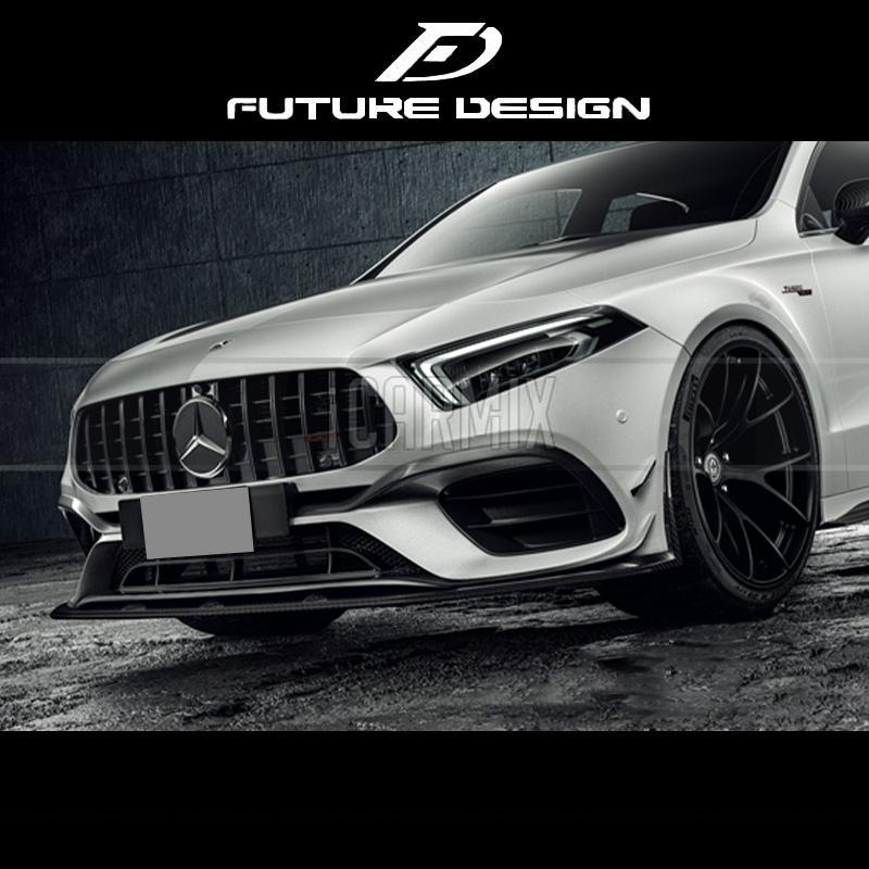 Future Design Carbon Fibre Front Lip For Mercedes Benz A CLASS W177 A45 ...