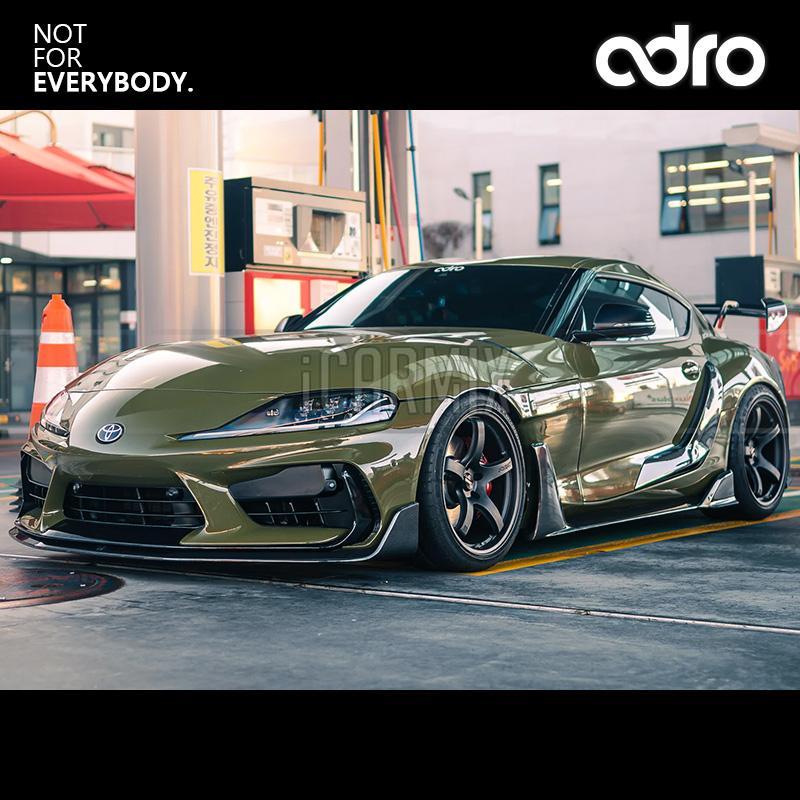ADRO Wet Carbon Fibre Side Skirts W/ Side Fender V2 Style For Toyota GR ...