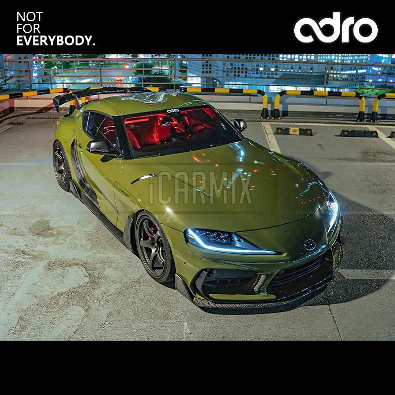 ADRO Wet Carbon Fibre Side Skirts W/ Side Fender V2 Style For Toyota GR ...