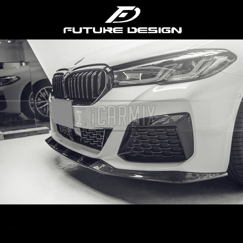 Future Design Carbon Fibre Front Lip GT Style For BMW 5 Series G30 LCI ...