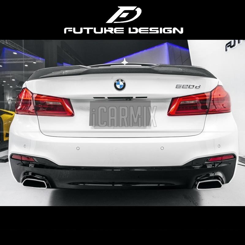 Future Design Carbon Fibre Rear Spoiler CS Style For BMW 5 Series G30 ...