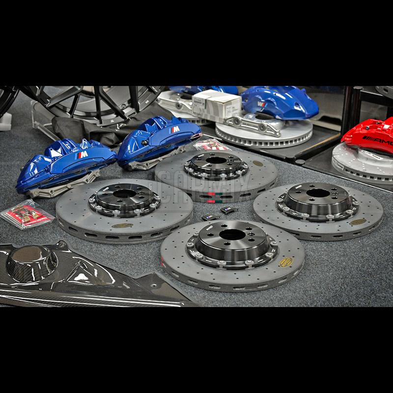 Genuine BMW Retrofit M Performance Front 6 Pot Brake Kit (Blue) W ...