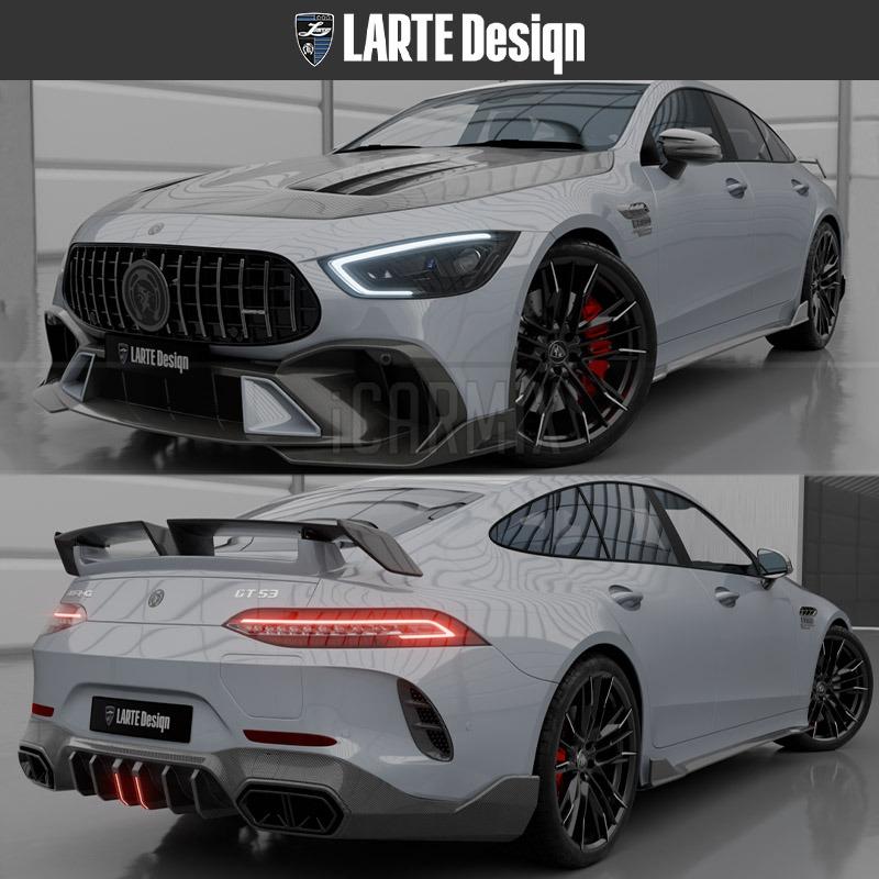 Larte Design Gloss Black Body Kit For Mercedes Benz AMG GT X290 GT53 ...