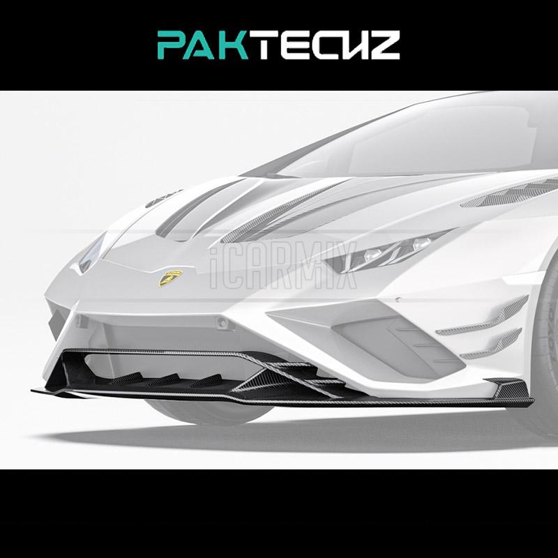 PAKTECHZ Design Dry Carbon Fiber Front Lip For Lamborghini Huracan ...