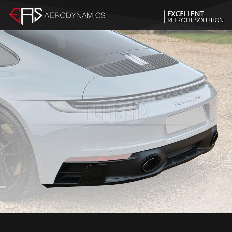 ERS Dry Carbon Fiber Rear Diffuser SD Style For Porsche 911 992.1 ...