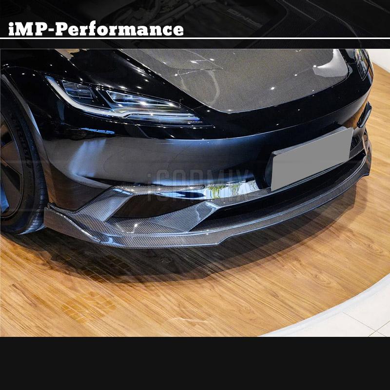 IMP Performance Carbon Fiber Front Lip For Tesla Model 3 Highland ...