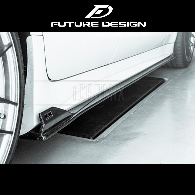 Future Design Carbon Fiber Side Skirts GT-V Style For Mercedes Benz CLS ...