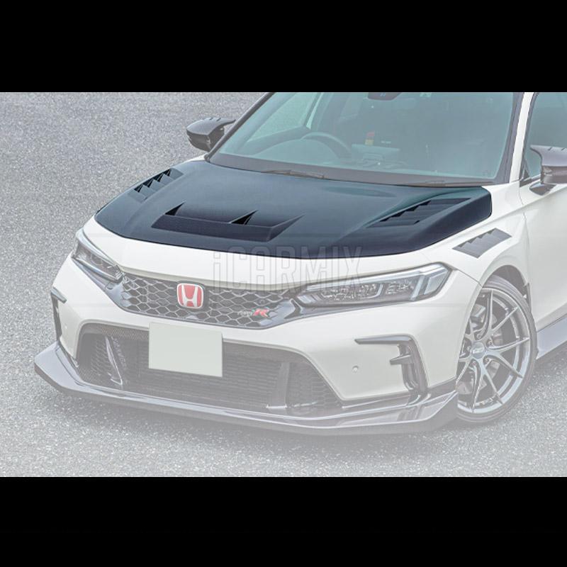 MUGEN (Group B) Carbon Fiber Front Hood Bonnet For Honda Civic FL5 Type ...
