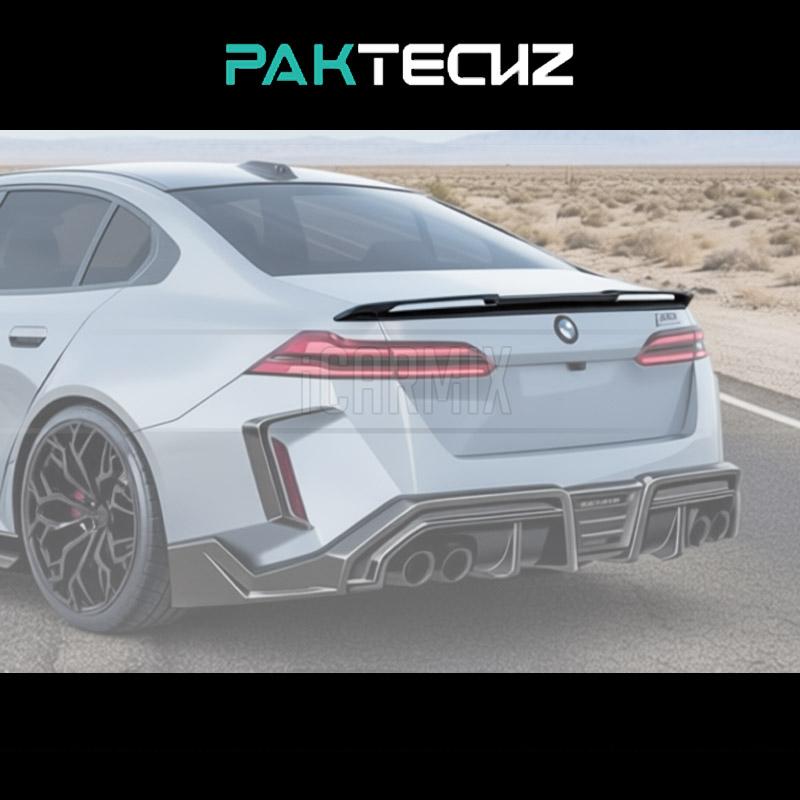 PAKTECHZ Design Dry Carbon Fiber Rear Spoiler For BMW G60 i5 G90 M5 ...