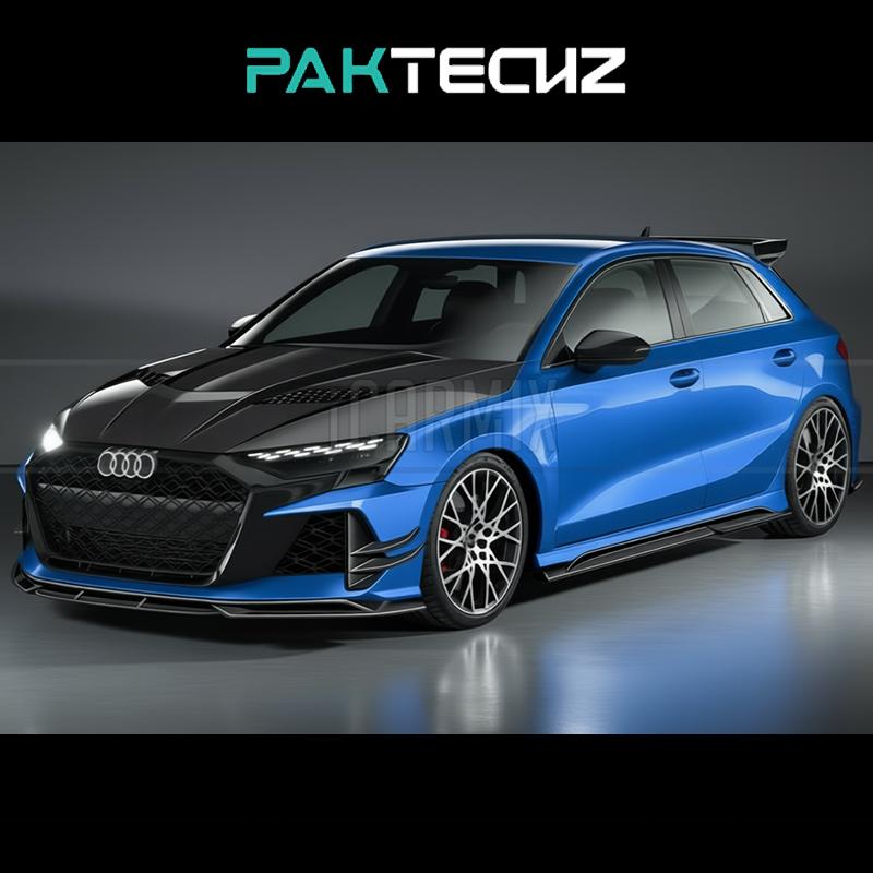 PAKTECHZ Design Dry Carbon Fiber Aerodynamic Body Kit For Audi RS3 8Y ...