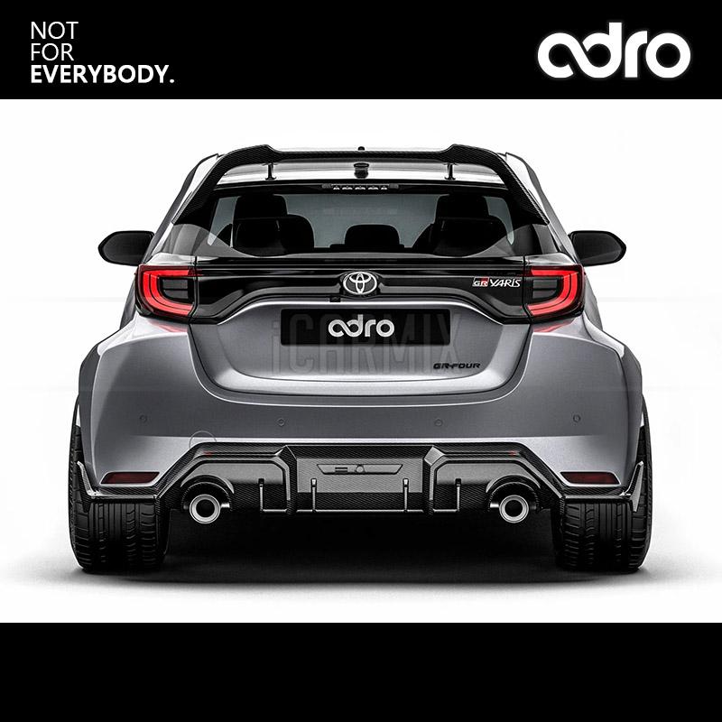 ADRO Carbon Fiber Rear Roof Spoiler For Toyota GR Yaris (Gen 1 & 2 ...